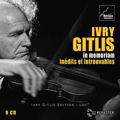 2022/3/11 発売輸入盤レーベル： RHINE CLASSICS収録曲：Israeli violinist and UNESCO Goodwill Ambassador Ivry Gitlis enjoyed a long and s...