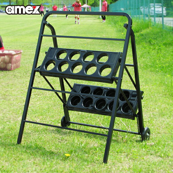 【大型商品】 こちらは大型商品となるため、送料と配送業者が西濃運輸となります。 ・持ち運びがラクに行えるamexのバットスタンドが新しくなって帰ってきました！ ・従来品から約1.6kgの軽量化に成功。無駄を省いてさらにコンパクトになりました...