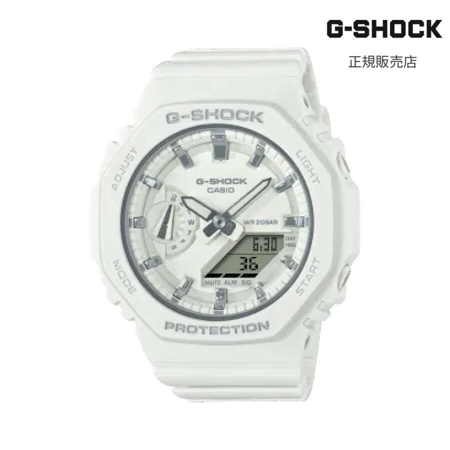 G-SHOCKの人気シリーズ「GA-2100」をベースに、女性や腕の細い方にもぴったりなサイズ感にアレンジした「GMA-S2100-7AJF」。爽やかで上品なホワイトカラーに、薄型・軽量設計で着け心地も快適。耐衝撃構造や20気圧防水などG-...