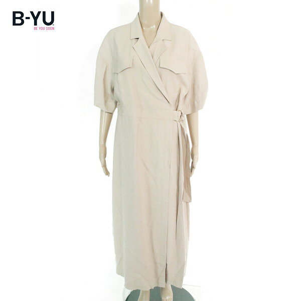 商品説明 生産国 イタリア サイズ M(日本サイズでM～Lサイズ相当) 素材 ビスコース90%　ポリエステル10% カラー ベージュピンク(画像にてご確認ください) 採寸 肩幅：54cm(直線) 袖丈：24cm 総丈：約130cm 胸周り：...