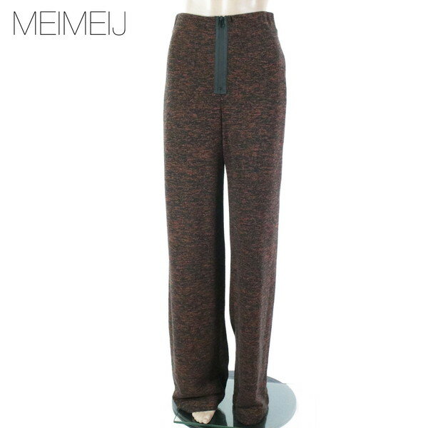 商品説明 生産国 イタリア サイズ 40(日本サイズでMサイズ相当) 素材 ポリエステル36%　コットン36%　レーヨン24%　その他繊維4% カラー ブラウン×ブラック(画像にてご確認ください) 採寸 ウエスト：68cm〜88cm(ゴム使...