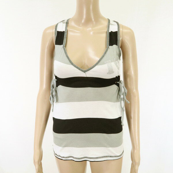 商品説明 生産国 ギリシャ サイズ S 素材 コットン100％ カラー グレーボーダー 採寸 着丈：58cm 胸周り：76cm（脇下) 裾周り：80cm コメント 新品正規品、春夏物アースタイルのタンクトップです。 コットン100％の柔らか...