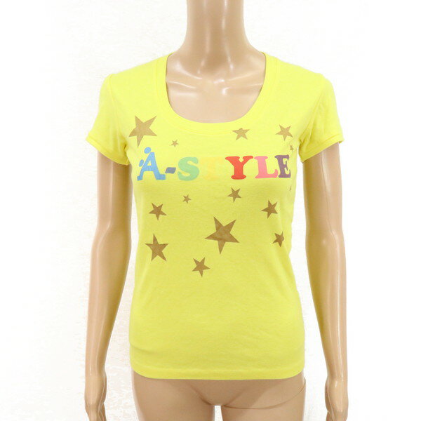 商品説明 生産国 中国 サイズ S 素材 コットン100％ カラー イエロー 採寸 肩幅：34cm 袖丈：13cm 着丈：59cm 胸周り：74cm（脇下) 胴周り：68cm 裾周り：72cm コメント 新品正規品、春夏物アースタイルのTシ...