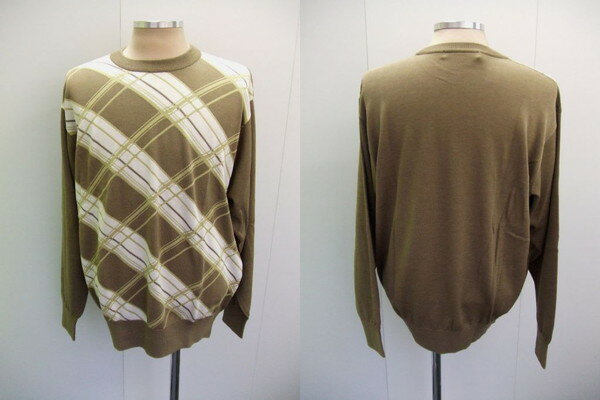 商品説明 生産国 日本 サイズ L 素材 綿50％　シルク50％ カラー カーキがかったブラウン・黄緑・白 採寸 肩幅：49cm(直線) 袖丈：62cm 着丈：68cm 胸周り：114cm（脇下) 裾周り：76cm〜108cm コメント 新...