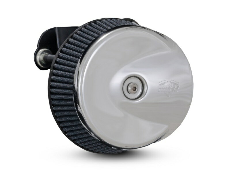 ハイフローエアフィルターと、大口径バックプレートの組み合わせにより、ノーマルエアクリーナーよりもエア吸入量が増大します。 カバープレートはコルベット・スティングレー等アメリカンマッスルカーのボンネットのエアインテークの盛り上がりを模したデザ...