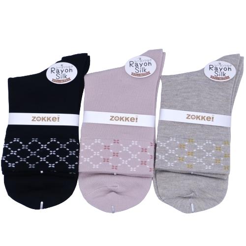 やさしい肌触りです。JANコード : 4979073141377商品番号 : BD1673B【生産国】中国製【素材】レーヨン、ポリエステル、シルク、ポリウレタン【商品サイズ】22cm-24cm?足にやさしいゆったりゴム?レーヨンとシルクが混...