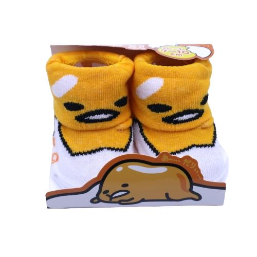 可愛いぐでたまのキャラクターの靴下です。JANコード : 4979073064089商品番号 : DBM408【生産国】中国製【素材】綿、ポリエステル、ポリウレタン【商品サイズ】7cm-10cm?可愛いぐでたまの立体靴下です。 備考お取り寄...