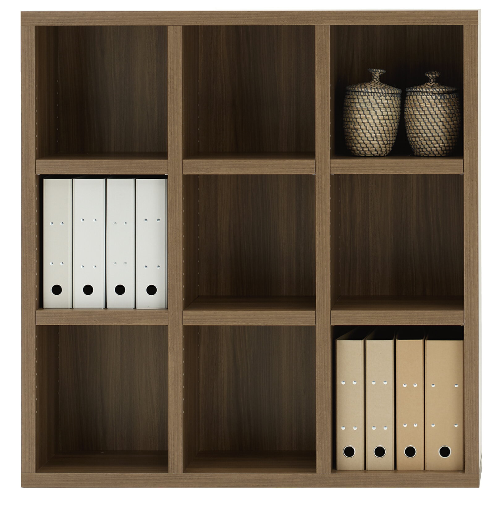 商品情報サイズ幅1096×奥行297×高さ1138mm重量27.5kg材質プリント化粧板色リアルウォールナットホワイトウッドレベッカオークグレージュ（ギャンビットウォール）商品説明●耐荷重可動棚耐荷重20kg●各種サイズ棚板サイズ：幅318...