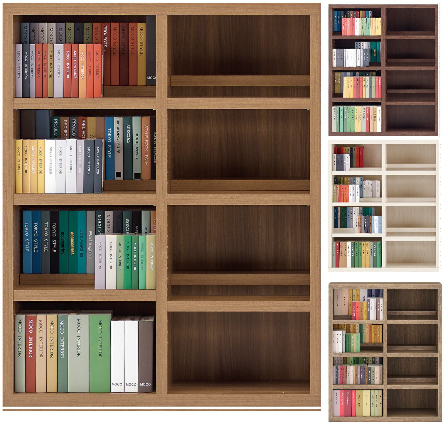 商品情報サイズ幅89.9×奥行29.7×高さ113.8cm棚板奥行：14.6cm（前後の棚の高さをそろえて29.2cm)材質特殊プリント化粧板合板・パーティクルボード・接着剤等の材料は、F☆☆☆☆のものを使用しています。色リアルウォールナッ...