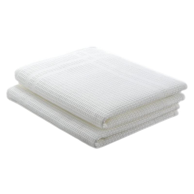 アイメディア(Aimedia) ふきん 日本製 2枚入 綿100% 大判 40×50cm ワッフル織り 食器拭き 布巾 ホテル仕様 播州製 職人仕上げ 吸水 速乾 蛍光染料不使用 塩素系漂白剤可 ホワイト【商品仕様】商品サイズ/(約)40×...