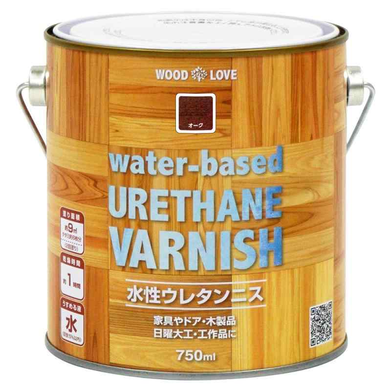 ニッペ(Nippe) ペンキ 塗料 WOOD LOVE 水性ウレタンニス オーク 750ml 屋内木部用 低臭 ウレタン樹脂配合 4976124516221【特長】においが少なく、塗りやすい水性塗料です。 乾くと硬い塗膜ができ、実用的なもの...