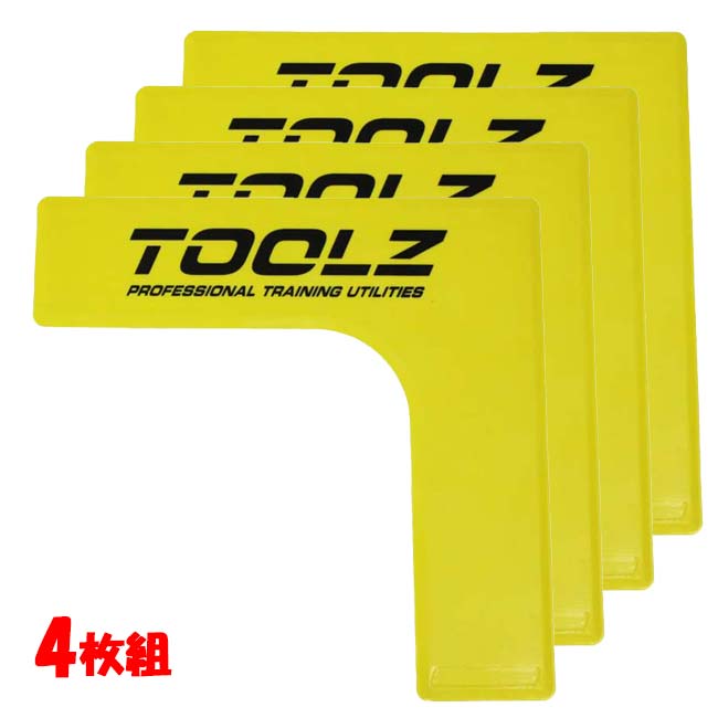 SPEC カラーイエロー サイズ一辺の長さ：約27cm／幅：約7cm 素材ゴム 入数4枚組 名称TOOLZ Marking Corners (Pack of 4) 原産国- 仕様プレー＆ステイ用具のマーキングコーナー4枚セット。スモールフィ...