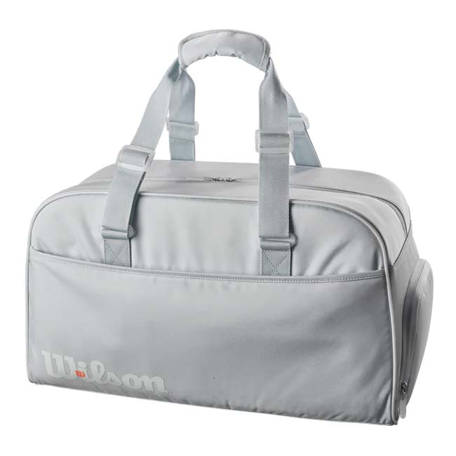 SPEC カラーアークティックアイス サイズ約51x25x28cm 素材ポリエステル、ポリウレタン 名称WILSON SHIFT DUFFLE ARCTIC ICE 原産国中国 仕様SHIFTのラケットデザインとリンクし、両サイドにWils...