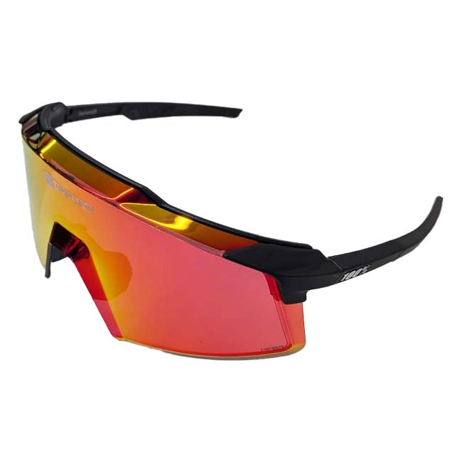 SPEC カラーフレーム：ソフトタクトブラック／レンズ：ハイパーレッドマルチレイヤーミラーレンズ サイズフリー 素材フレーム：TR-90／レンズ：ポリカーボネート フィルターカテゴリー2 名称100% AEROCRAFT Soft Tact...