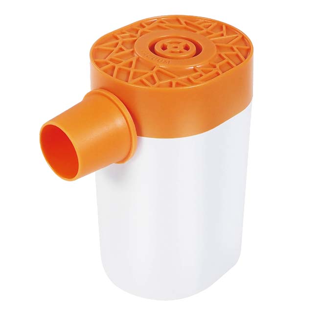 SPEC カラーホワイト×オレンジ サイズ本体：約W6.5×D5×H9cm／パッケージサイズ：約W9.5×D6×H13.5cm ウェイト本体：約120g／パッケージ込み：約170g 素材本体：ABS／ノズル：PP、シリコン セット内容本体×...