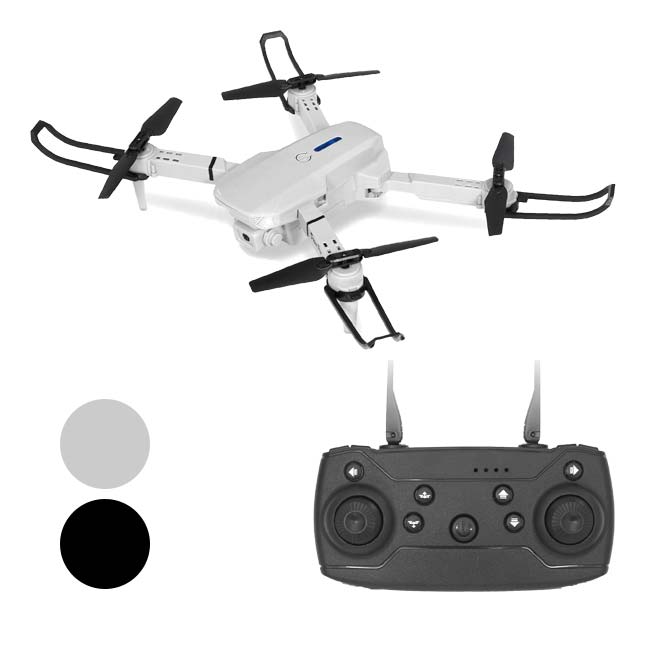 SPEC カラーブラック、グレー サイズ本体展開時：約W29.5×D22.5×H5cm／送信機：約W15×D6×H8.5cm ウェイト製品合計：約260g／パッケージ込み：約320g 素材本体：ABS、PP／送信機：ABS／収納袋：PE、E...