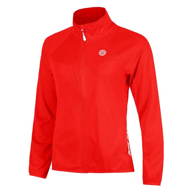 SPEC カラーレッド(502) サイズEUサイズ-128、140、152、164 素材ポリエステル100% 名称BIDI BADU Crew 2.0 Training jacket Girls 原産国/製造国中国 仕様・特徴肌寒い時にサッ...