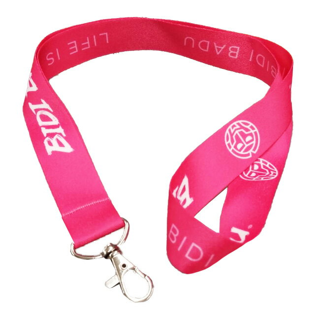 SPEC カラーピンク サイズフリーサイズ ※ストラップ部分の長さ：約85cm／ナスカン：約4.5cm 素材- 名称- 仕様ナスカン付きのBIDI BADUロゴ入りネックストラップです。 ・ストラップ部分の片面にはメーカーロゴと「BIDIB...