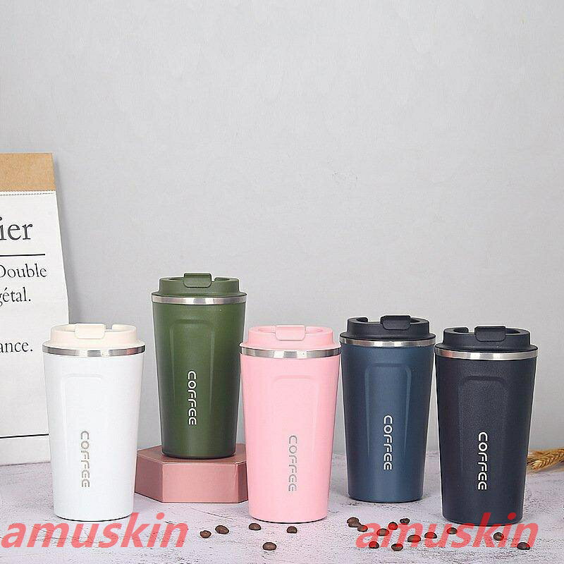 ■商品仕様： 容量：380ml 510ml カラー：フタ・本体：ホワイト・ブルー、ブラック・ピンク・グーリン　　　　 注意事項： ★サイズ数字は目安です。商品により若干の誤差がございます。 ★PC、環境、光の具合等により、色のイメージが画像...