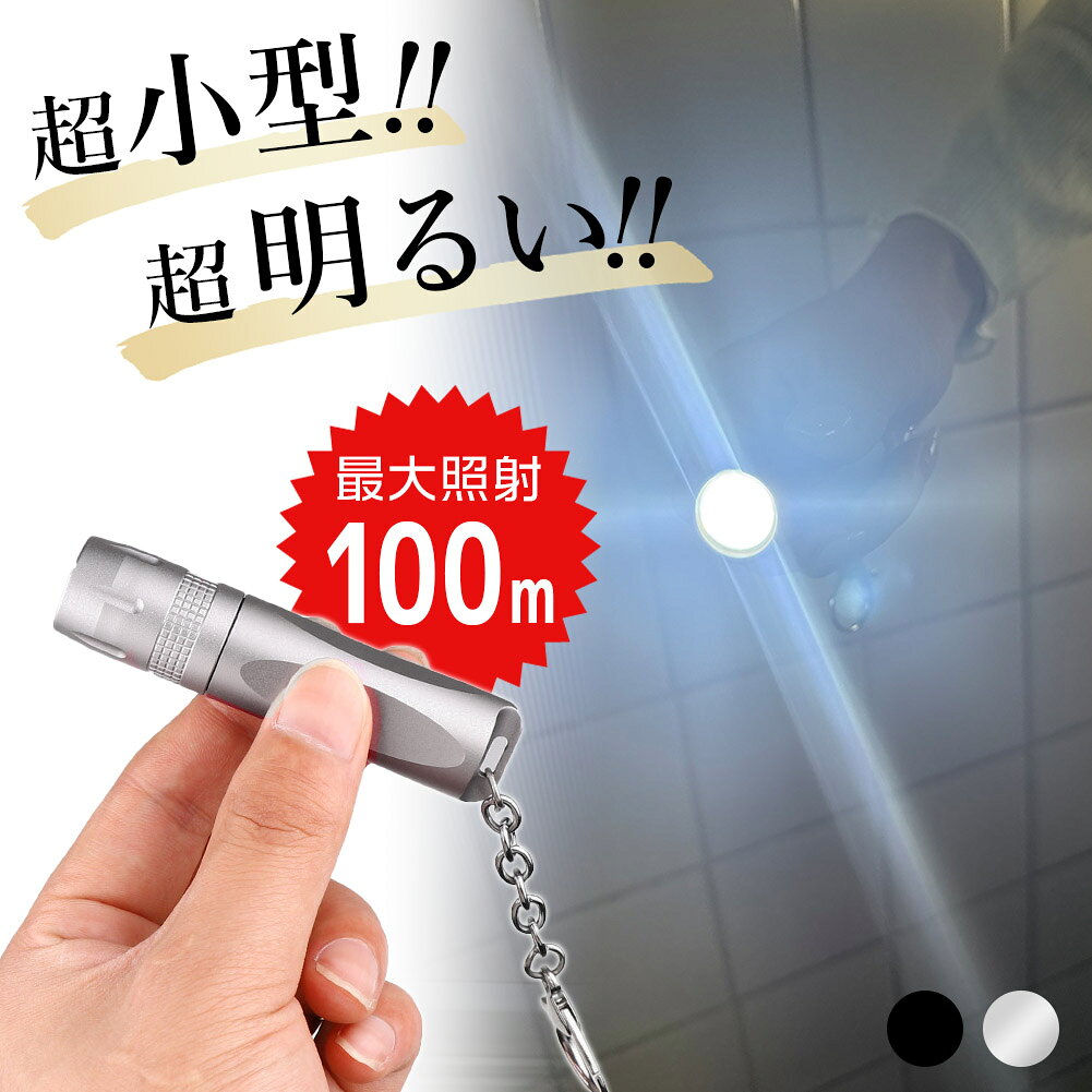 ◎超小型！キーホルダー型懐中電灯◎手のひらサイズ以下！驚くほどコンパクトな懐中電灯！普通の懐中電灯じゃ重たいし持ち運びが面倒…でも小型だと明るさが心配…そんな心配はご無用！スティック状でコンパクトなサイズでありながら、明るさもしっかり兼ね備...