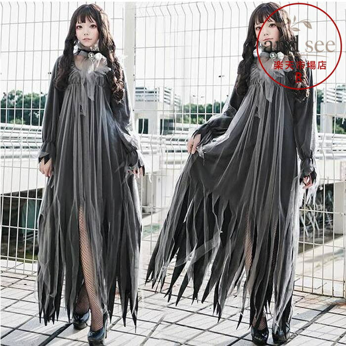 大人 Halloween イベント ハロウィーン 宴会 商品番号:halloween19 カラー；写真通り セット内容:ワンピース＋首飾り（※他は商品に含まれません） 素材:ポリエステル サイズ:M、L、XL ※実寸は平置きサイズです。2-...