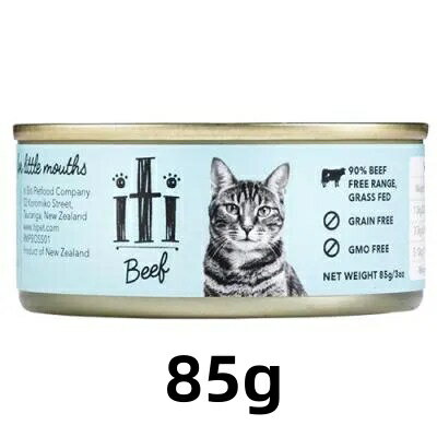 商品名：イティキャット缶 ビーフ 85g 内容量：85g 原材料 ビーフ、ビーフ肝臓、ビーフ肺、ビーフ腎臓、パンプキン、ビール酵母、フィッシュオイル、ラム血漿、寒天、グアーガム、緑イ貝、アミノ酸類（タウリン）、ビタミン類（塩化コリン、B3、...