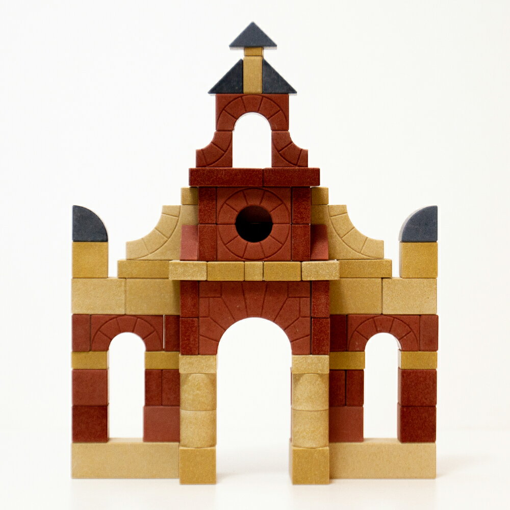 石の積み木 アンカー積み木は、石の積み木。 このNo.6のセットは、スターターセットより小さなパーツや特徴的なパーツも増え、アンカー積み木を存分に楽しめるセットになります。 石のような外観だけでなく、「石英砂、石灰、亜麻仁油」を混合して型で...