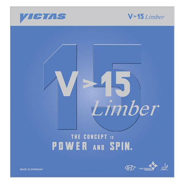 メーカー VICTAS（ヴィクタス） カテゴリー タッキュウ 分類 ガツト・ラバー 商品名 VICTAS（ヴィクタス）　V＞15 Limber　020451　卓球　ラバー　ブラック　15SS 品番 TSP-020451-0020 カラー・仕...