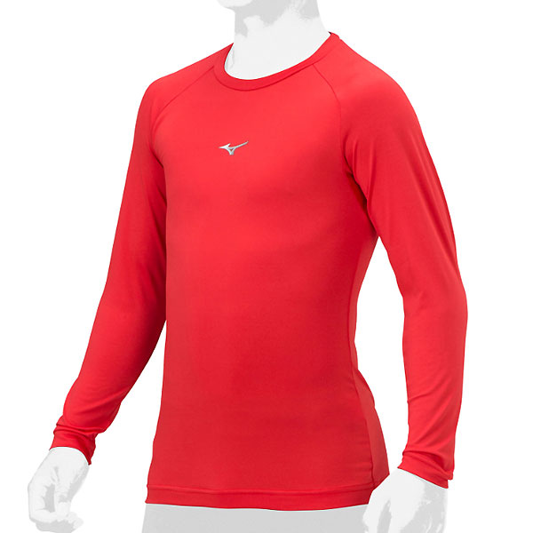 メーカー ミズノ（MIZUNO） カテゴリー 野球 分類 アンダーシャツ 商品名 ミズノ（MIZUNO）　12JAAP5062　野球 ジュニア Zero Plus＋ ゼロプラス ローネック 長袖 アンダーシャツ レッド 24AW 品番 MZ...