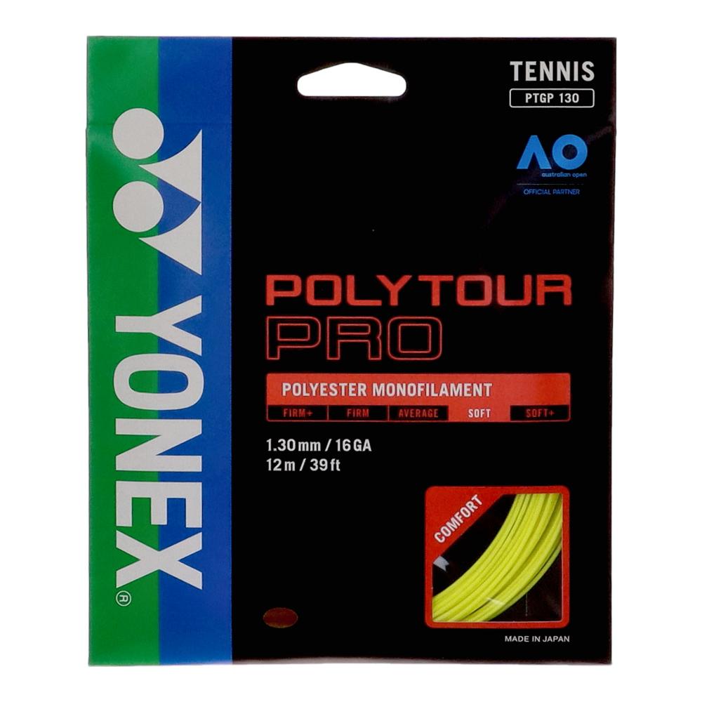 メーカー Yonex（ヨネックス） カテゴリー テニス 分類 ガット・ラバー 商品名 Yonex（ヨネックス）　PTGP130 557　硬式テニス用　ガット ストリング ポリツアー プロ 130 フラッシュイエロー 24FW 品番 YY-P...