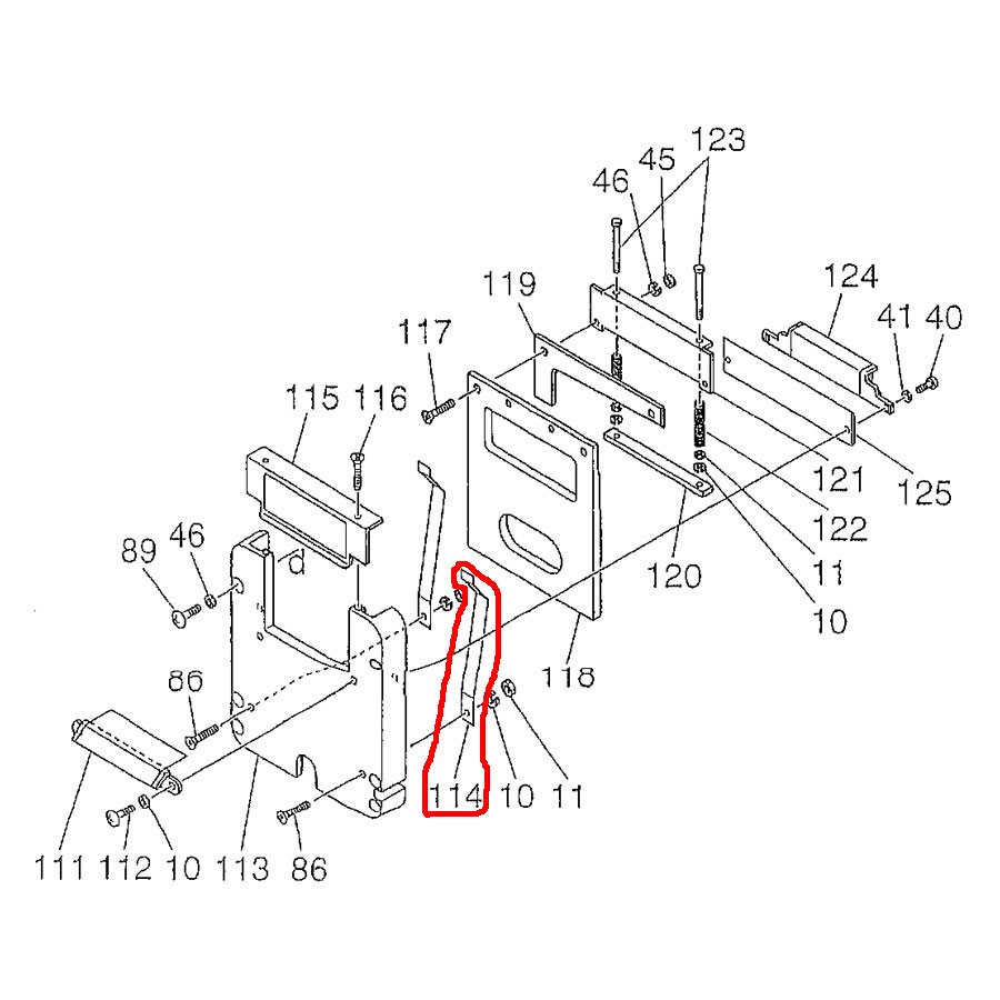 ハシマ　　テープカッター（H-510）用刃物押さえ板バネです。 掲載している部品表の赤印（114）の部品になります。 　 板バネが破損した場合は、部品のみ購入する事が出来ます。 テープカッター（マイコンカッター）には、刃物押さえ板バネが2枚...