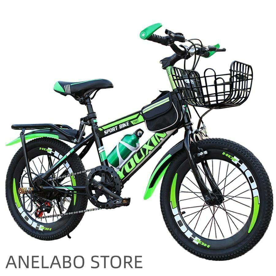 子供用自転車調節可能なシート 18 2 グリーン ブルー レッド 18インチ(シングルスピード) 20インチ(シングルスピード) 22インチ(シングルスピード) 24インチ(シングルスピード) 18インチ(変速機付き) 20インチ(変速機付...