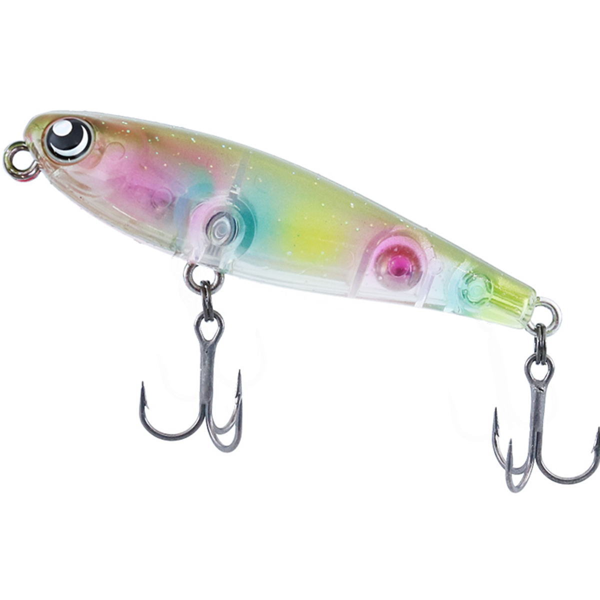 よく飛んでよく動く。使いやすさを重視した岩崎林太郎監修のトップウォーターペンシルベイト。基本の誘い方はドッグウォークアクションとタダ巻き。フラットに設計された腹部が軽快なドックウォークアクションと強い引き波を発生し、頭部に仕込んだ鉄球による...