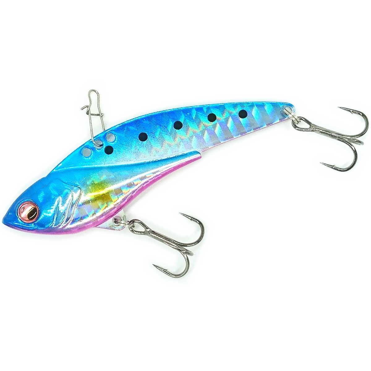 クラス最高の飛距離だからストレス無くキープキャストできる！潮切りが抜群でリトリーブ抵抗が少ない。4サイズ×7色展開で死角なし!!シーバス・チヌ・タチウオ・ヒラメ・青物●サイズ(g)：21●カラー：ブルピンイワシ●全長(mm)：70