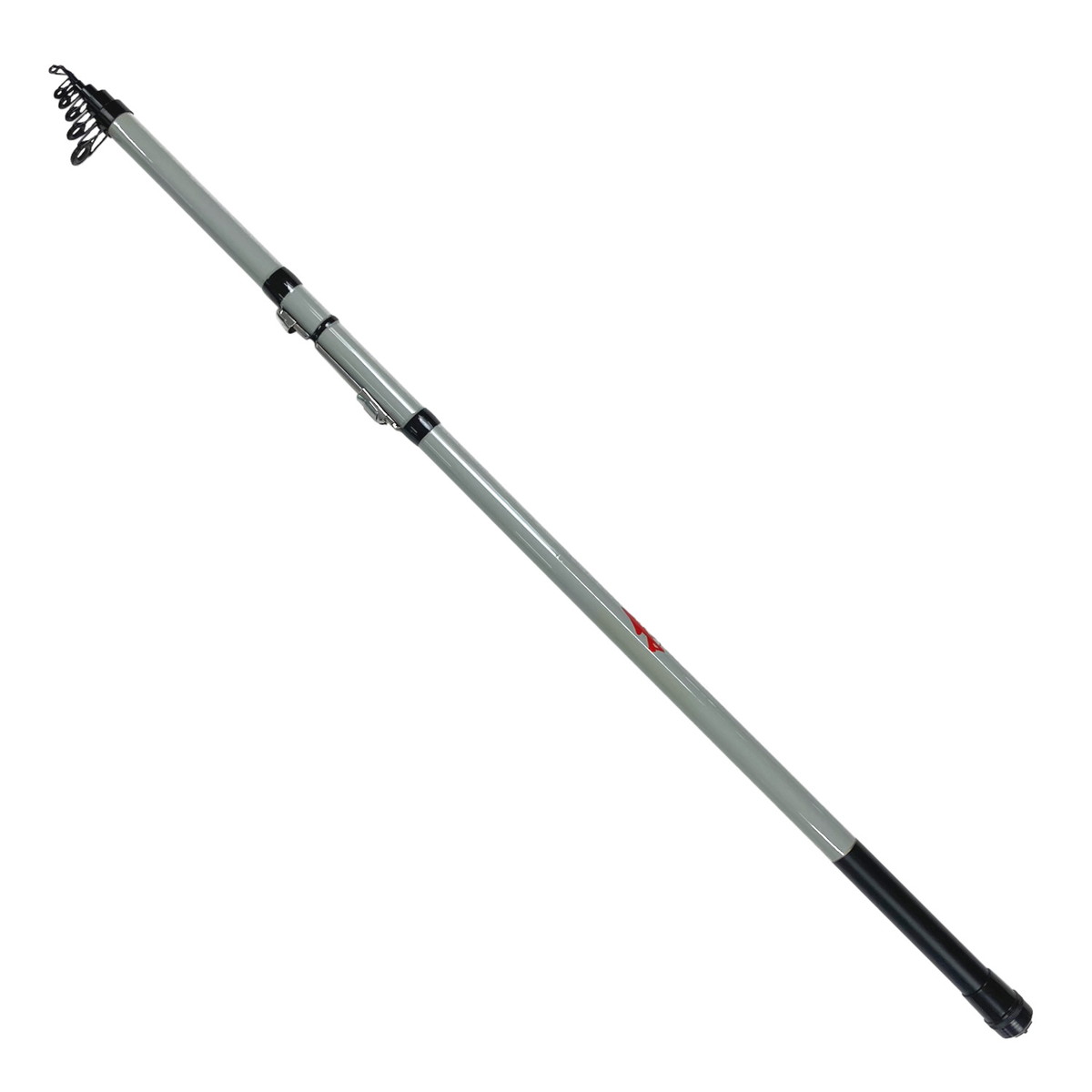 釣りっぷり。お見事全長(m)：3.3継数(本)：4自重(g)：280オモリ負荷(号)：15〜20仕舞寸法(cm)：93先径(mm)：3.0元径(mm)：23.8使用材料：グラス繊維+樹脂　