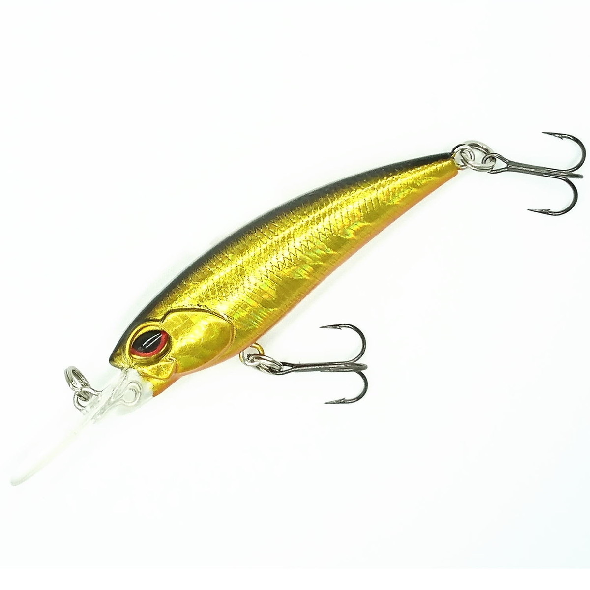 低水温期やスポーニング前後のナーバスなBASSを攻略！冬〜春バス狙いの定番シャッド！タダ巻きで広範囲のリサーチに最適。カウントダウンでレンジを刻める「シンキング」タイプ●タイプ：シンキング●カラー：黒金●全長(mm)：60●自重(g)：6