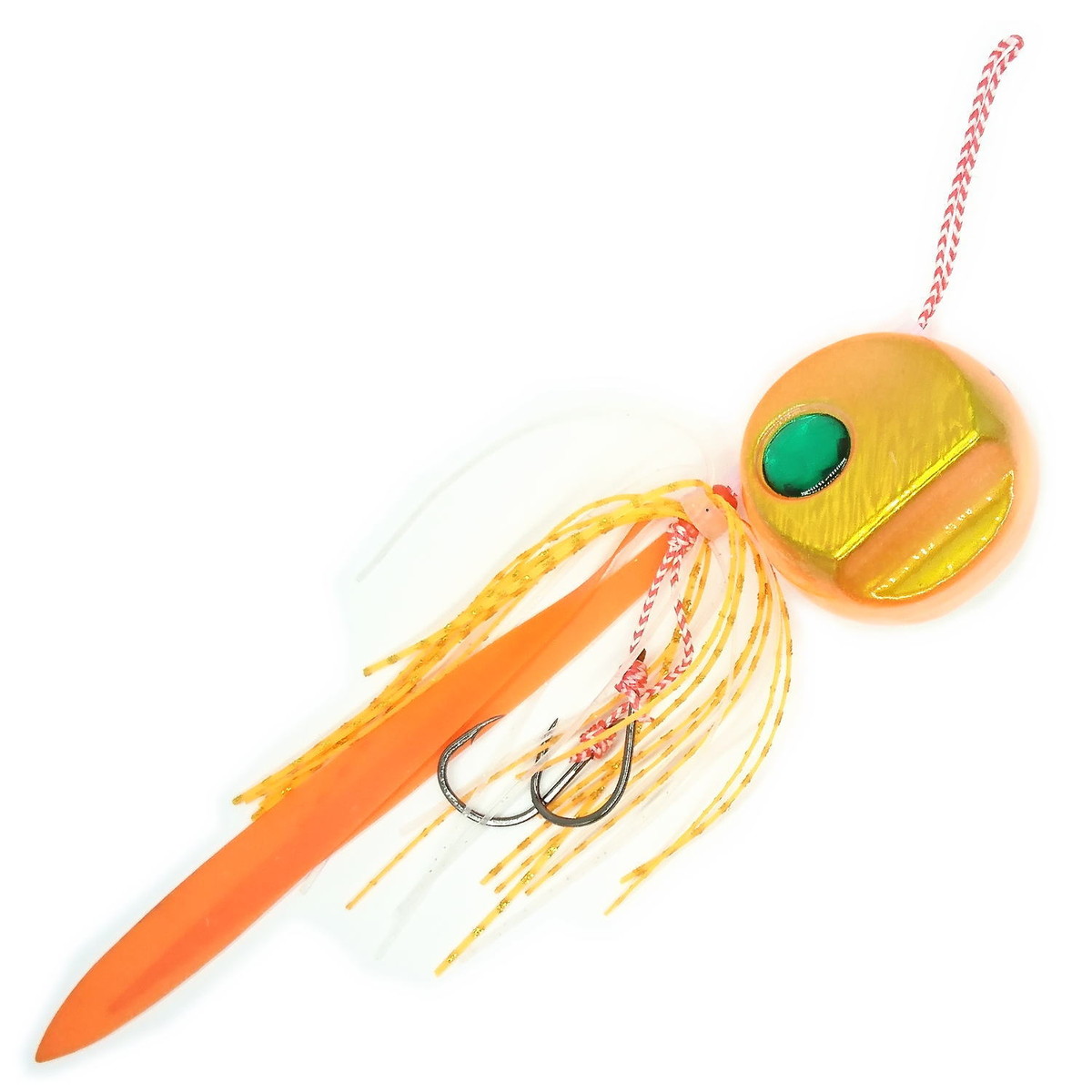 GLORY FISH×SEVEN　セブンスライド装着 遊動式タイラバ。・スライド伝道師、セブン社のスライドパーツで安心の実績！！・スカート・ネクタイ・フックのシステム交換がワンタッチ！・オリジナルヘッドの形状は側面を極端にカットし魚への視認...