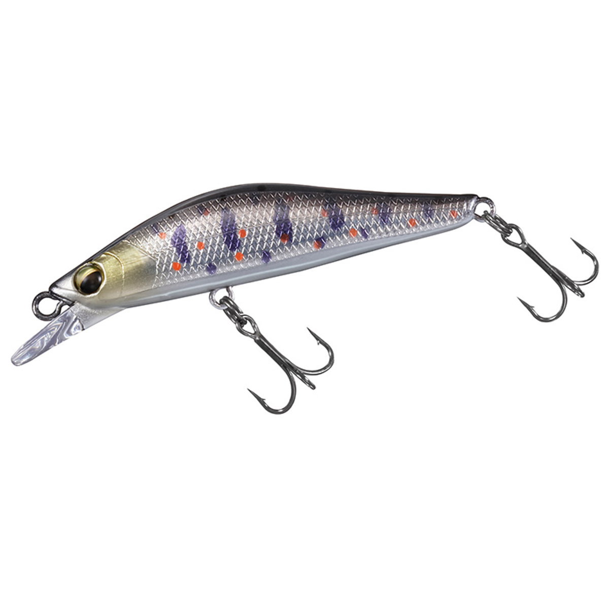 キレのあるダートアクションで追尾したトラウトを左右に揺さぶりスイッチを入れる！シルバークリークミノーダートカスタムはその名の通りダートアクションを得意とする。トゥイッチに機敏に反応し、キレのあるダートアクションでアピールしつつも、小魚のよう...