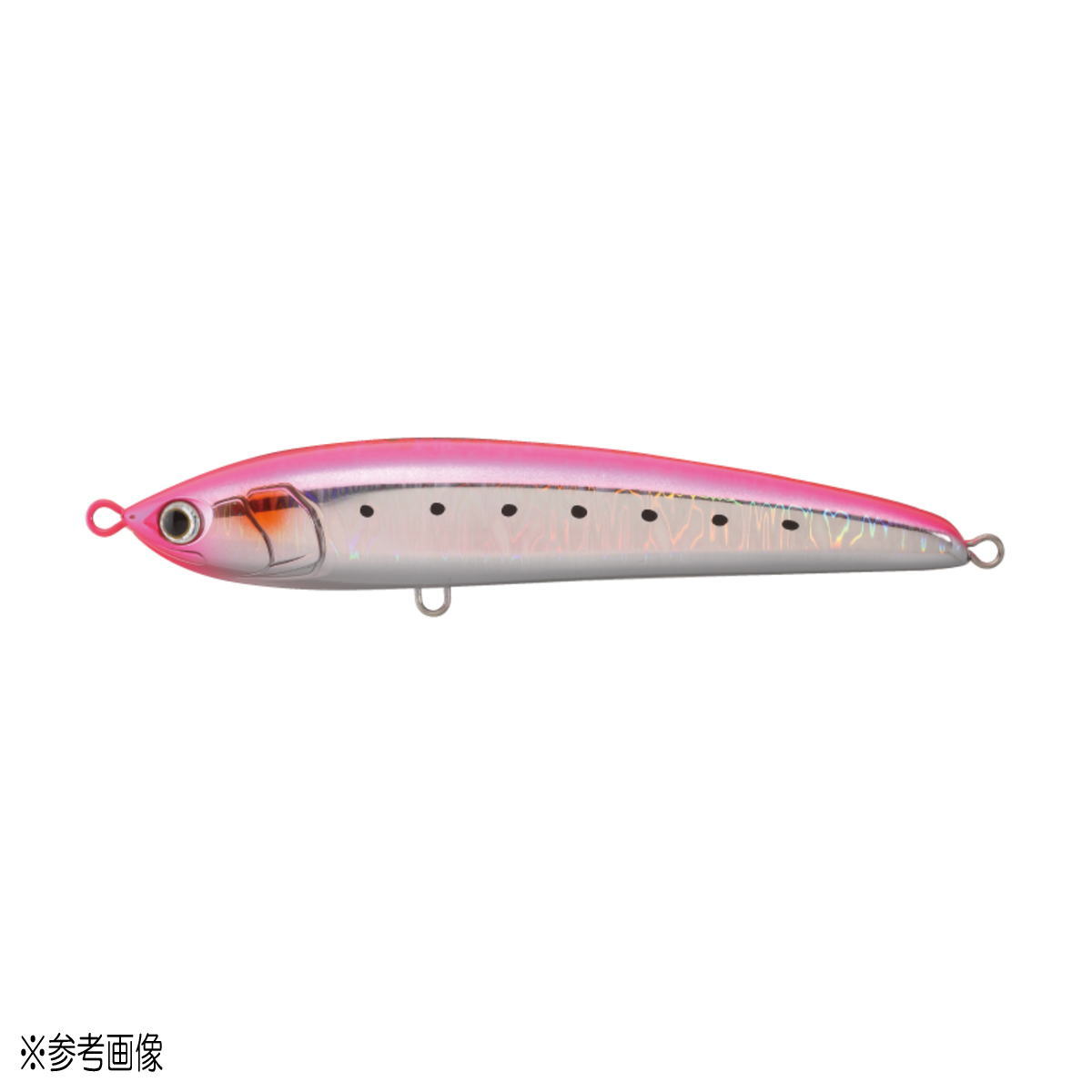 見切られる前に喰わす！高速リトリーブ対応ペンシル「レガート」PE3〜4号クラス対応ダウンサイズモデル。マグネット重心移動によりキャスト時は「カチーン！」とリア重心となり、安定した飛距離で広範囲をサーチ。着水後はセンター重心に戻り、水平に近い...