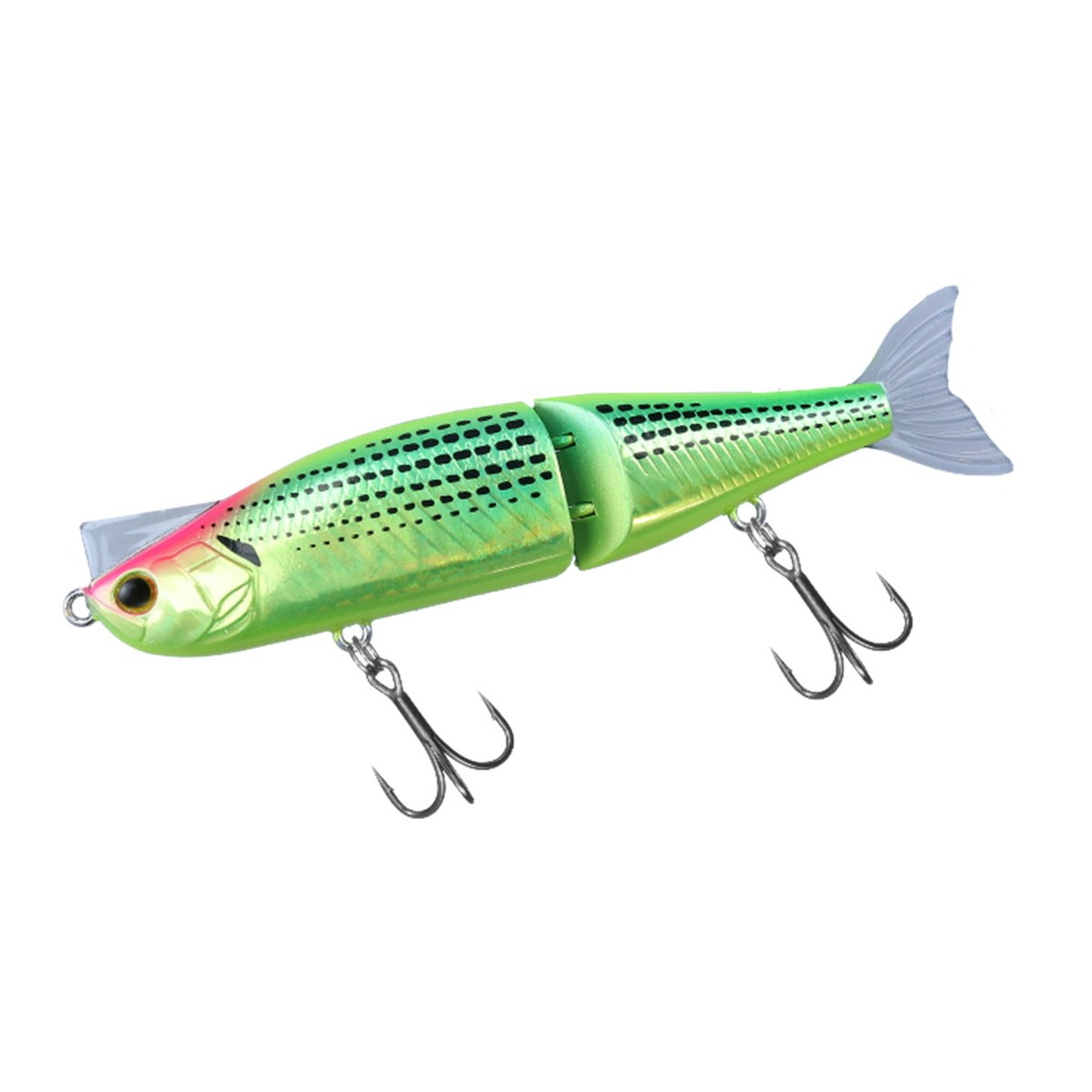 超ワイドスラロームアクションのファシャッドJ(ジョイント)フローティング。ドッグウォークアクションも可能！大きな左右スラローム軌道&ビッグヘッドフィンが水を掻き回し、ランカーシーバスに猛アピール！ドッグウォークアクション対応。ルアーが水面に...