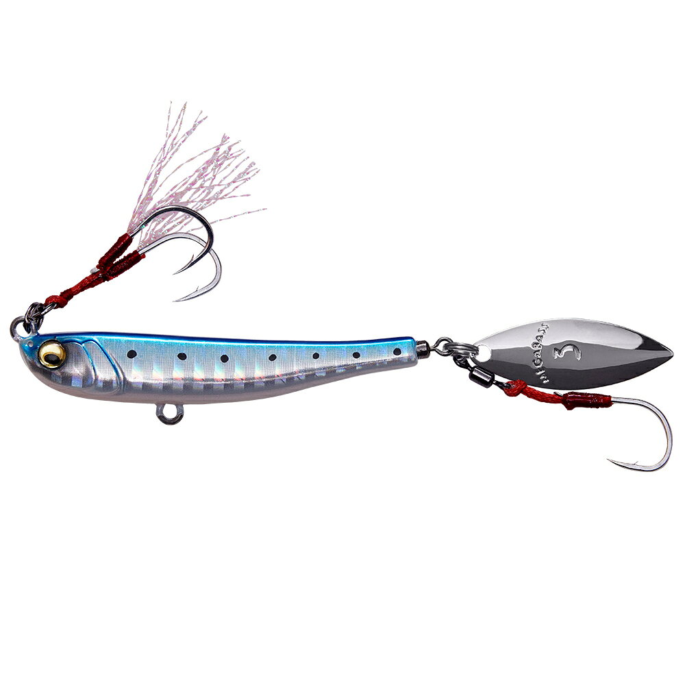 投げて巻くだけ。マキッパ！魚種限定解除。誰でも簡単！！様々な魚種に対応！！キャスティングブレードジグ。●Weight：10g