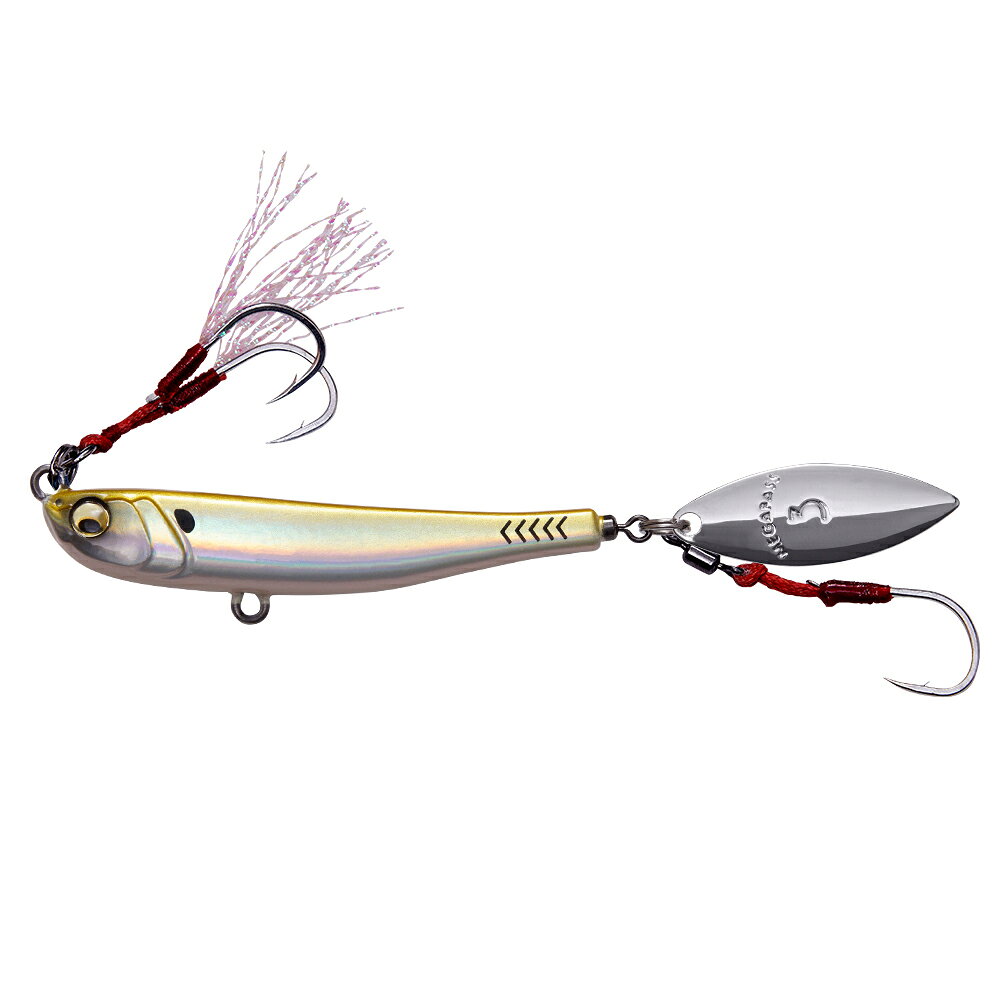 投げて巻くだけ。マキッパ！魚種限定解除。誰でも簡単！！様々な魚種に対応！！キャスティングブレードジグ。●Weight：10g