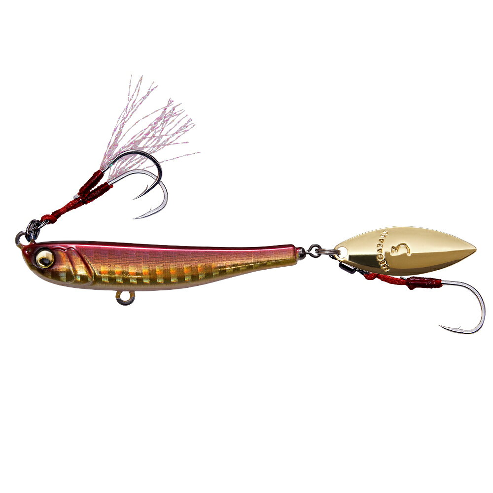 投げて巻くだけ。マキッパ！魚種限定解除。誰でも簡単！！様々な魚種に対応！！キャスティングブレードジグ。●Weight：30g