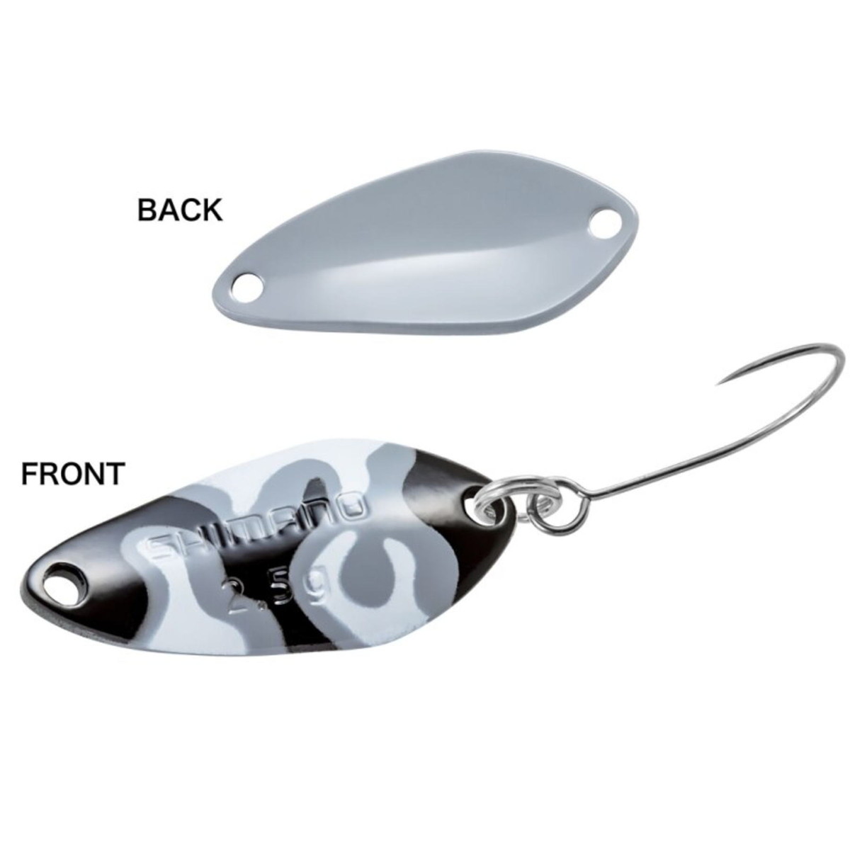 手元まで感じやすいウォブンロールアクション！人気のカモ柄。●カラー：005 グレーカモ●タイプ：シンキング●重量(g)：2.5●フック仕様：#6