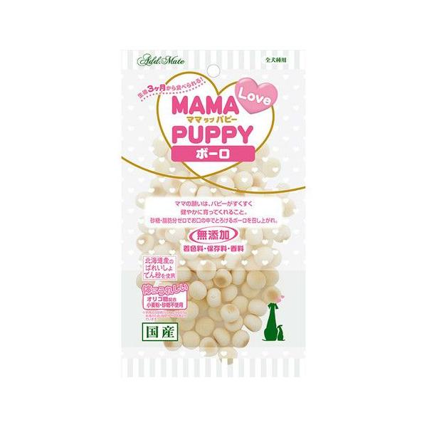 ペティオ アドメイト ママラブパピー ボーロ 45g パピーから食べられるくちどけのよいボーロ。 北海道産のばれいしょでん粉のみを使用。 小麦粉・保存料・着色料・香料は無添加。 ---原産国--- 日本 ---原材料--- 馬鈴薯でんぷん、...