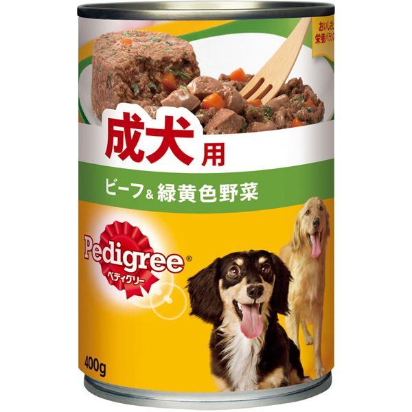 マースジャパン ペディグリー缶 成犬用 ビーフ＆緑黄色野菜 400g 愛犬の大好きなビーフでおいしさが違います。 愛犬に必要な栄養がきちんとつまったバランスの取れた総合栄養食です。 ---原産国--- オーストラリア ---原材料--- 肉...