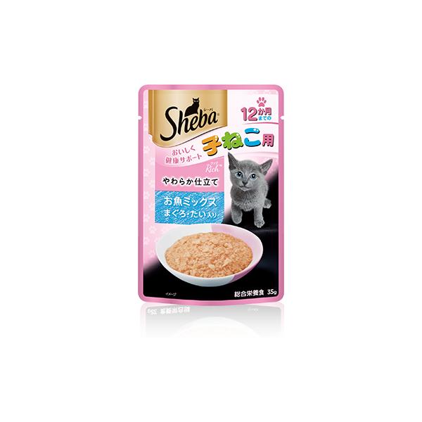 マースジャパン シーバリッチ 12か月までの子ねこ用 お魚ミックス まぐろ・たい入り 35g 成長期に必要な栄養素がバランスよく含まれた総合栄養食で おいしく健康サポート。食べやすいやわらか仕立て。 ---原産国--- タイ ---原材料-...
