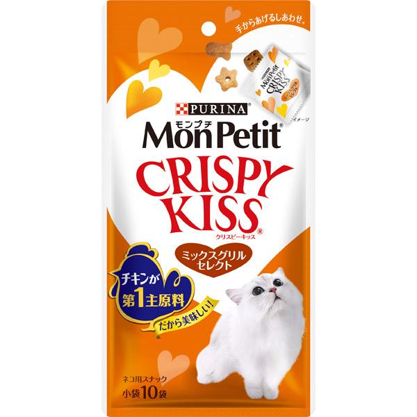 ネスレピュリナ モンプチ クリスピーキッス ミックスグリルセレクト 30g ※個数制限がございます、ご了承下さい。 可愛い小袋に少しずつ包まれているから、 開けるたびに広がるシーフード、チーズ、チキン、ビーフなどの魅惑的な香り。 よく噛むこ...