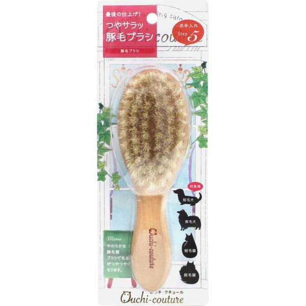 スーパーキャット おウチ・クチュール 豚毛ブラシ OC-19 やわらかな豚毛製ブラシ！毛並みがつやつやに！ 最後の仕上げにつや出しをするブラシです。 静電気が起きにくい豚毛ブラシです。 適度な油分を含む豚毛毛並みつやつやになります。 ---...