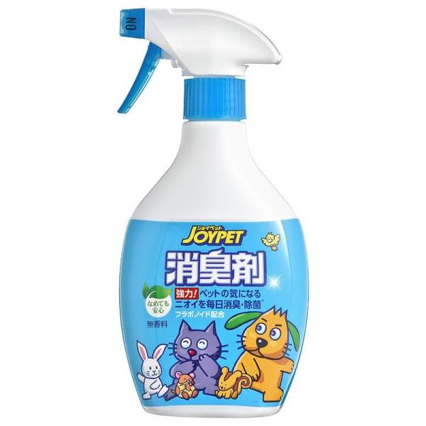 アース・ペット JOYPET 液体消臭剤 400ml 天然の植物抽出物であるフラボノイドが、ペット特有の気になるニオイに強力に作用し、消臭。 植物性抽出液で無香料だから、なめても安心。 犬や猫はもちろん、うさぎ・ハムスター・小鳥などの小動物...